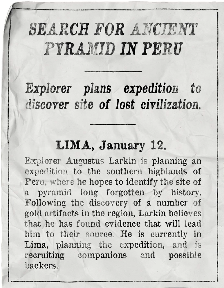 Peru Article – Masks of Nyarlathotep